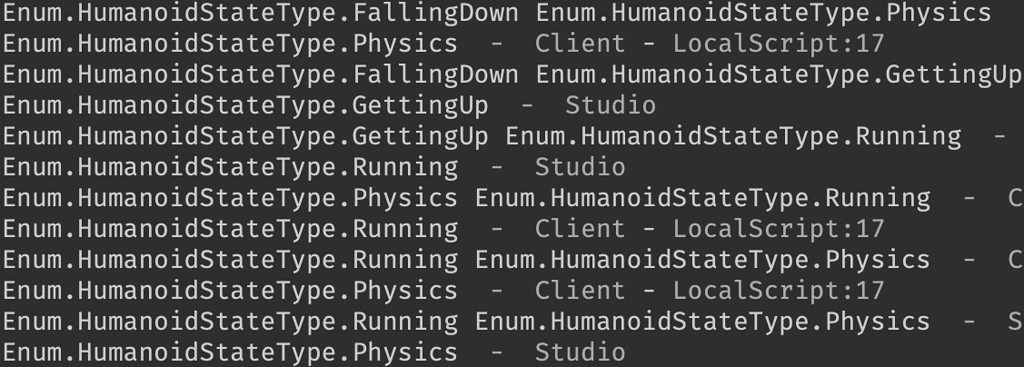 Humanoid SetStateEnabled Problems Scripting Support Developer Forum