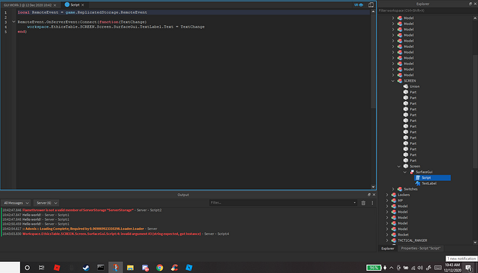 PlayerGUI To SurfaceGUI Text Scripting Support Developer Forum Roblox