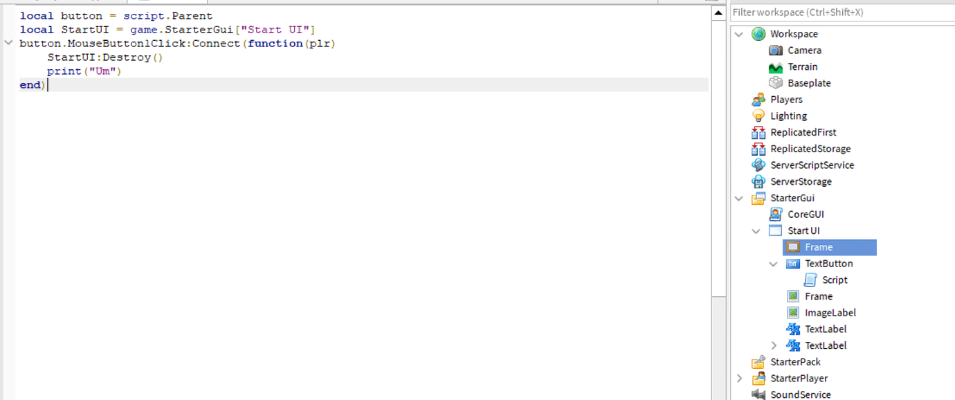 How To Make A GUI Disappear When A Button Is Clicked Scripting