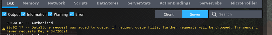 Datastore Request Was Added To Queue Scripting Support Developer