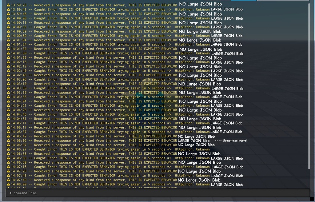 Httpservice Requestasync Returning Httperror Unknown With Large Json Blob Engine Bugs