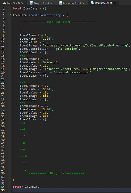 Passing Parameters In Gui Activated Function For Inventory Script