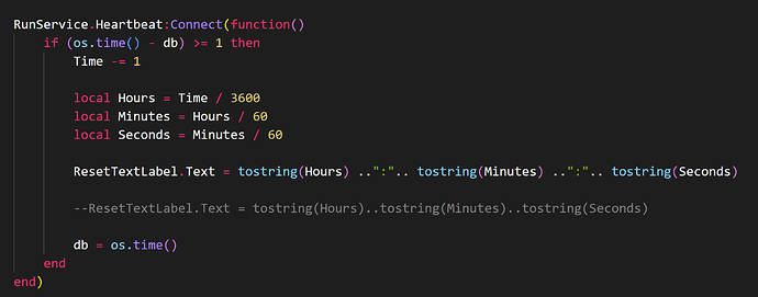 Need Help With Hour Minute And Second Timer Scripting Support