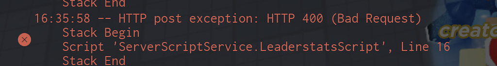 Why Do I Keep Receiving This Bad Request Error Scripting Support Developer