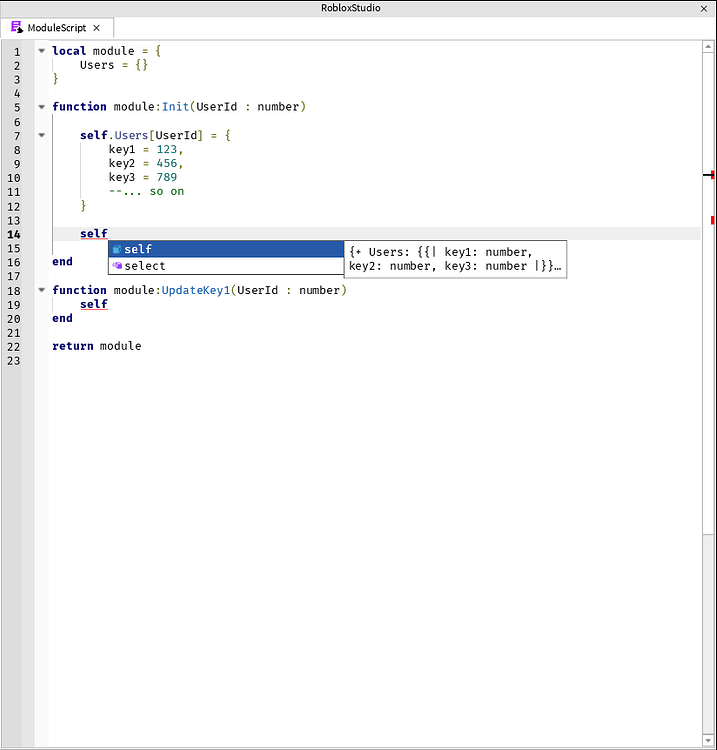 Issue Type Checking Self No Metatables Involved Scripting Support