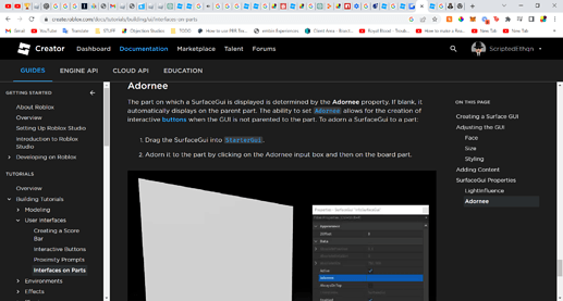 Surface GUI Not Detecting Click Scripting Support Developer Forum