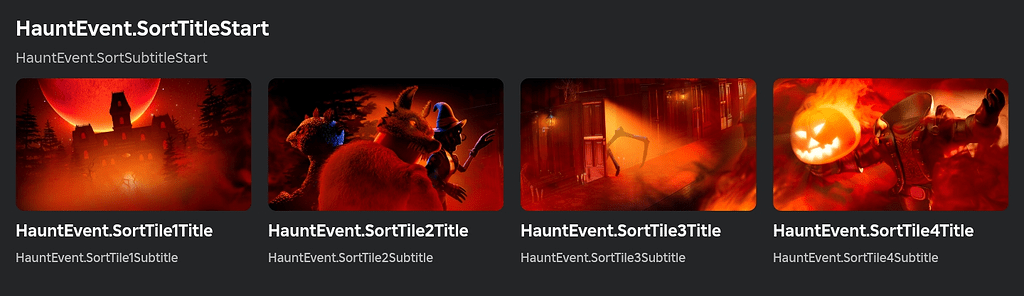 Localization Keys Fail To Fill For Halloween Event On Homepage Showing