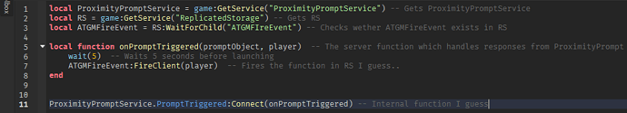 Nothing Happens When ProximityPrompt Connected To RemoteEvent Is
