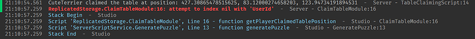 Attempt To Index Nil With UserId Scripting Support Developer