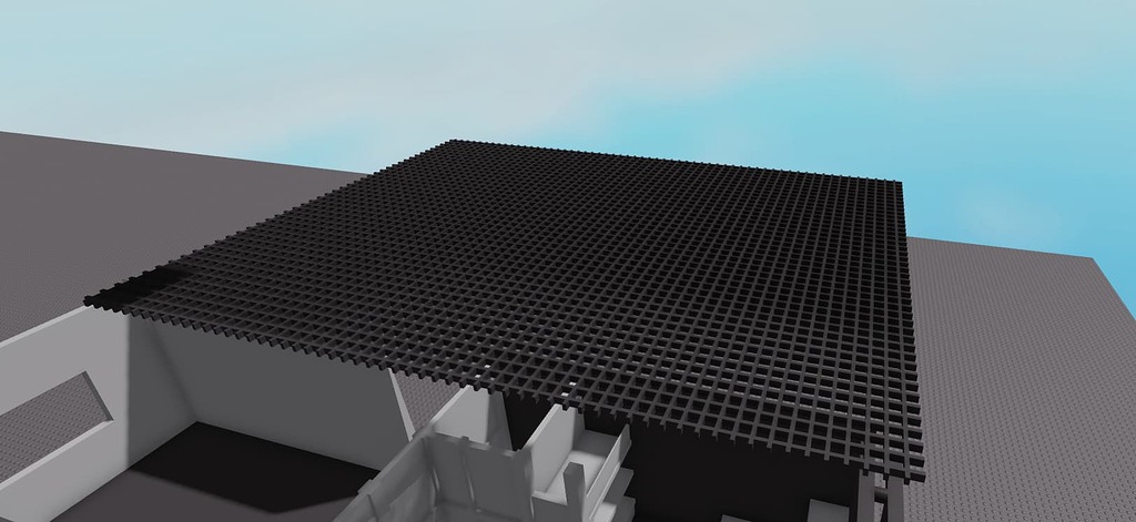 Metal Grate Optimisation Repeating Mesh Pattern Building Support