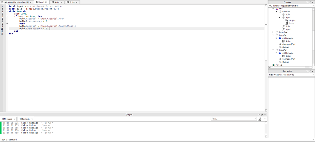 Values Not Being Changed Scripting Support Developer Forum Roblox