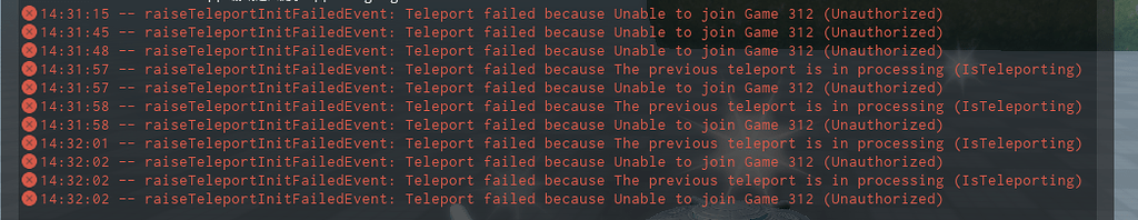 TeleportToPlaceInstance Unable To Teleport Questions Scripting