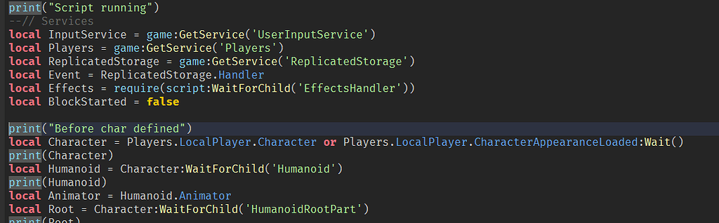 Script Yields At CharacterAppearanceLoaded Wait Scripting Support