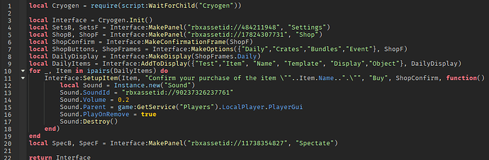 Cryogen A Simple Ui Framework Wip Creations Feedback Developer