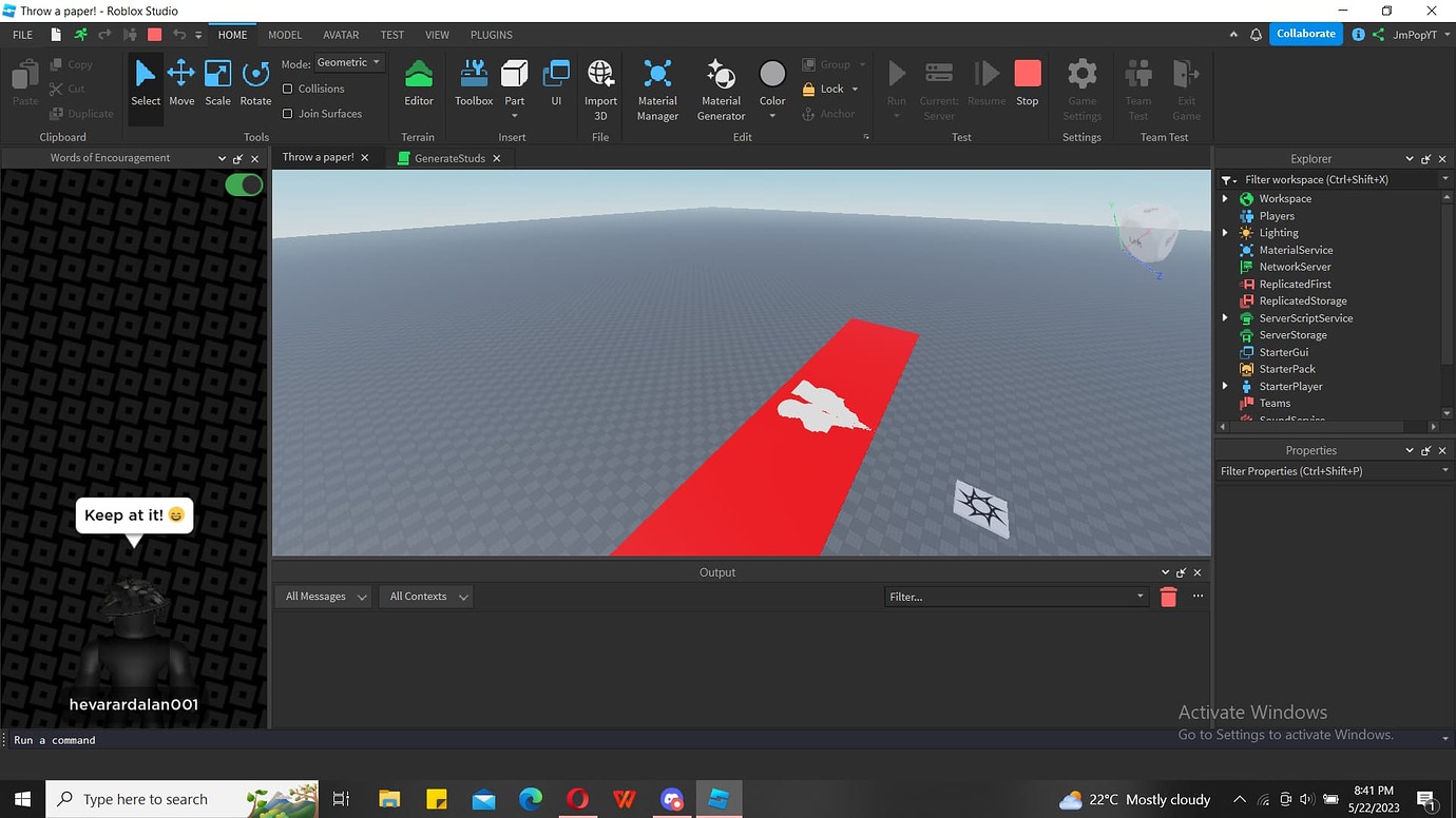 Studs Generator Scripting Support Developer Forum Roblox