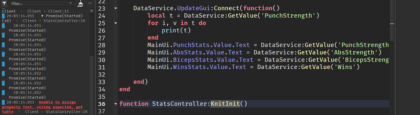 ProfileService Returning Promise Started Scripting Support