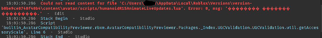 My Studio Throwes Huge Amount Of File Errors While Playtesting