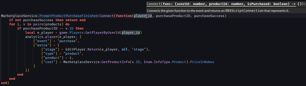 PromptGamePassPurchaseFinished Vs PromptProductPurchasedFinished