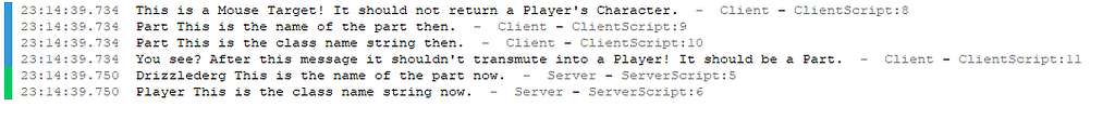 Having Problem With Getting The Mouse Target From The Client With