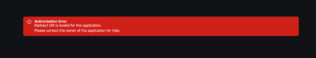 OAuth2 Redirect URI Is Invalid Scripting Support Developer Forum