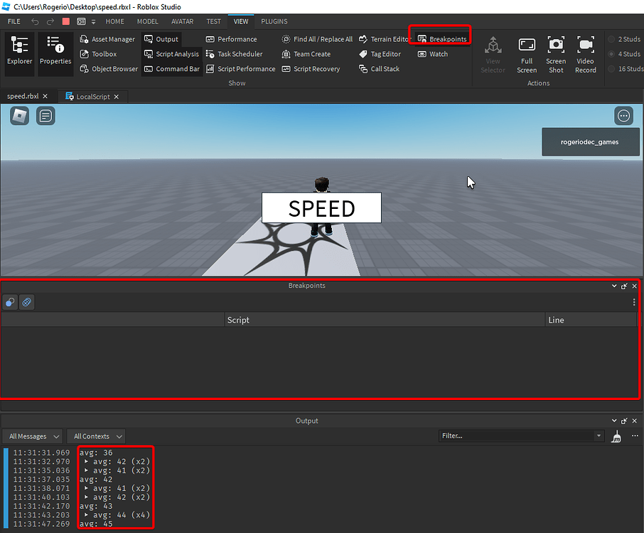 Intuitive Debugger Breakpoints Window SLOWS Script Speed By UP TO 50