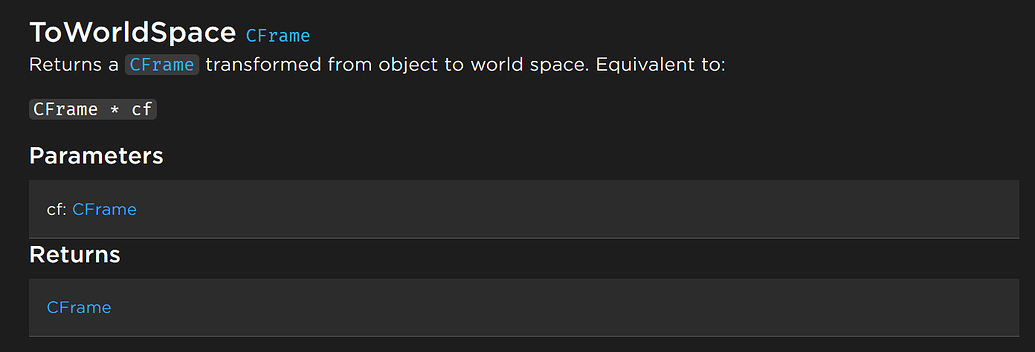 I Want To Ask About ToWorldSpace And ToObjectSpace Scripting Support