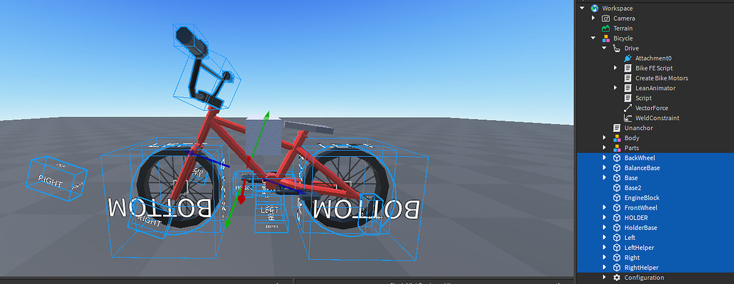 Roblox Bicycle Mechanics Urgently Need Help How Do I Make The Bicycle