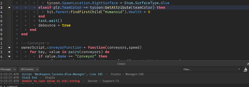 I Am Having A Weird Error Related To My Attribute Scripting Support
