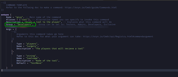 Cmdr A Fully Extensible And Type Safe Command Console For Roblox