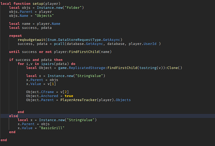DataStore For Object Positions And Objects In Inventory Scripting