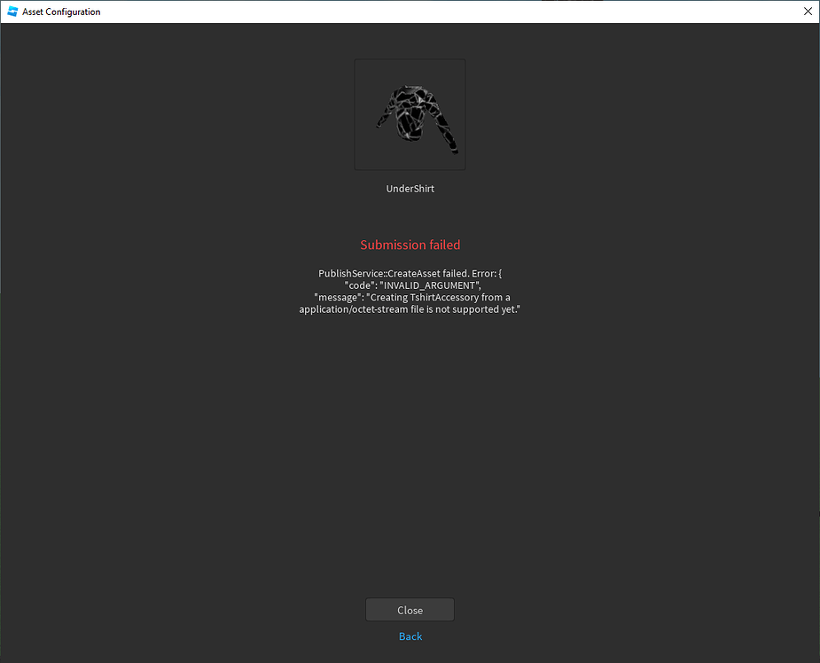 New UGC Upload Error Bug And Lagging Uploads Studio Bugs Developer