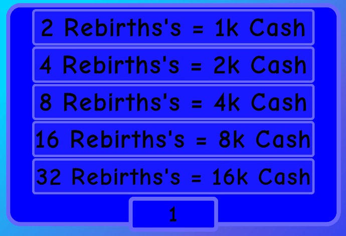 Help With Generating Exponential Growth List Scripting Support