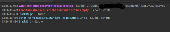 Trying To Animate An NPC Scripting Support Developer Forum Roblox