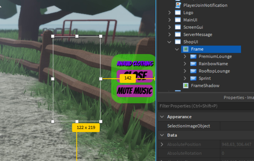 Shop Gui Not Showing Scripting Support Developer Forum Roblox