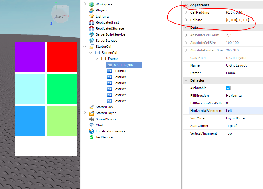 Two Column UIGridLayout Art Design Support Developer Forum Roblox