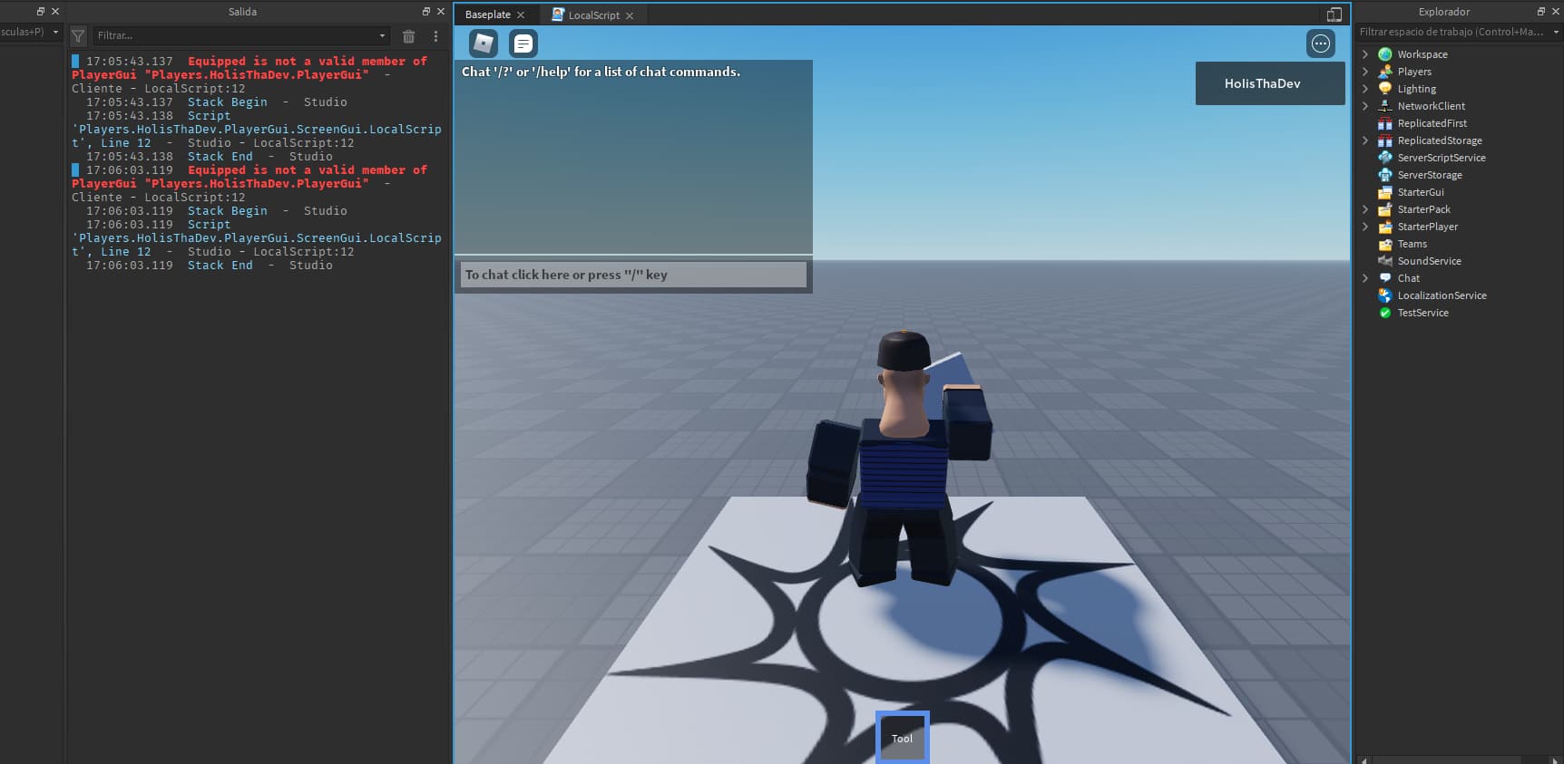 Issue With Tool Scripting Support Developer Forum Roblox