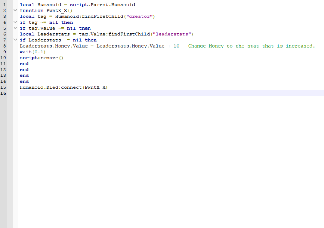 Help On A Kill Zombie For Money Script Scripting Support Developer