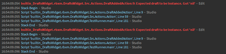 Draft Widget Erroring Studio Bugs Developer Forum Roblox