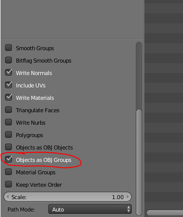 Exporting Multiple Objects Imports As One Building Support