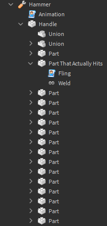 Make Hammer That Flings Other Players Scripting Support Developer