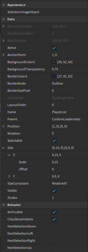 Issue With Scrolling Frames Scripting Support Developer Forum Roblox