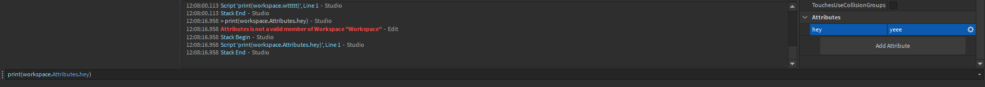 Is There A Way To Read Attributes Scripting Support Developer