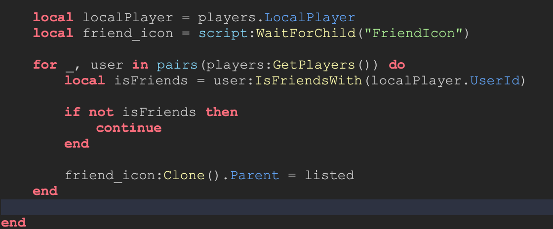 How To Make A Friend Icon Appear Next To Username In Custom Player List