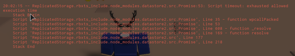 DataStore2 Issues And Also Infinite Yield Warnings On CoreGui RobloxGui