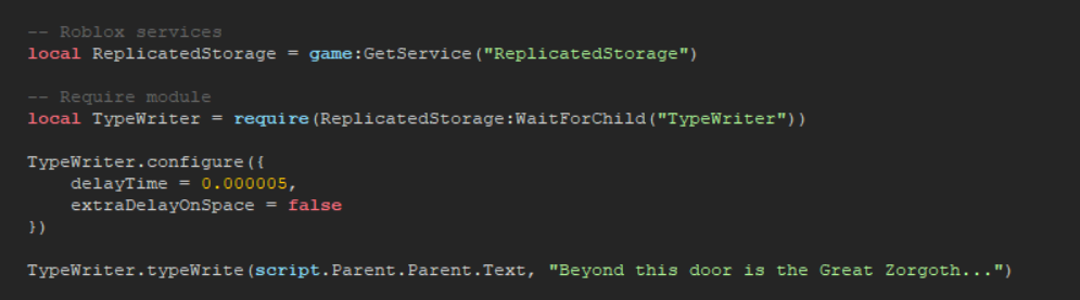 TypeWriter Effect Goes Too Slow Scripting Support Developer Forum