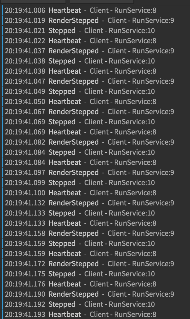 New RunService Events Seem Not To Fire Scripting Support Developer