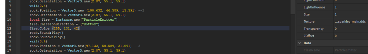 Attemp To Call A ColorSequence Value Changing Color Of A