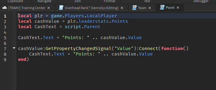Value Not Showing From Script Scripting Support Developer Forum Roblox