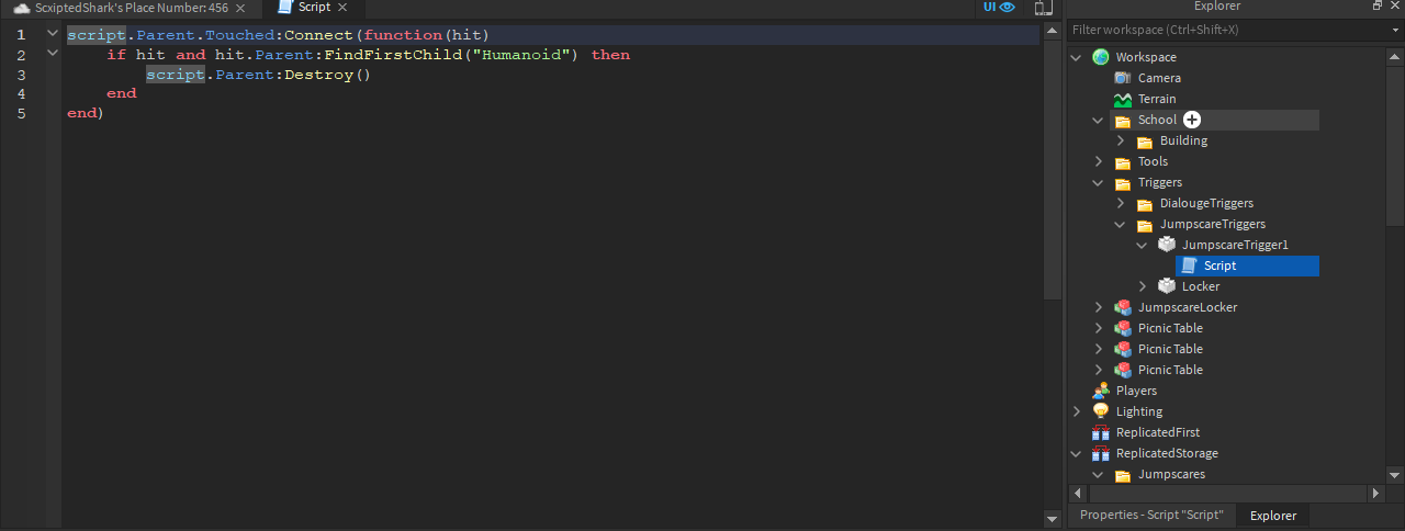 Jumpscare Animation Scripting Support Developer Forum Roblox