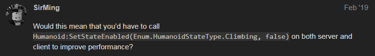 Humanoid SetStateEnabled And ChangeState Scripting Support